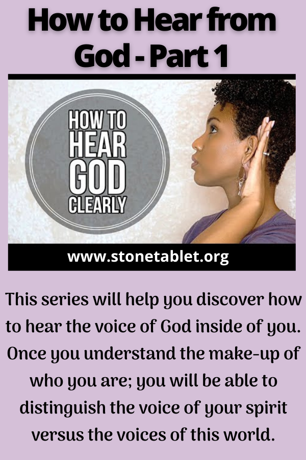 How to Hear from God - Part 1